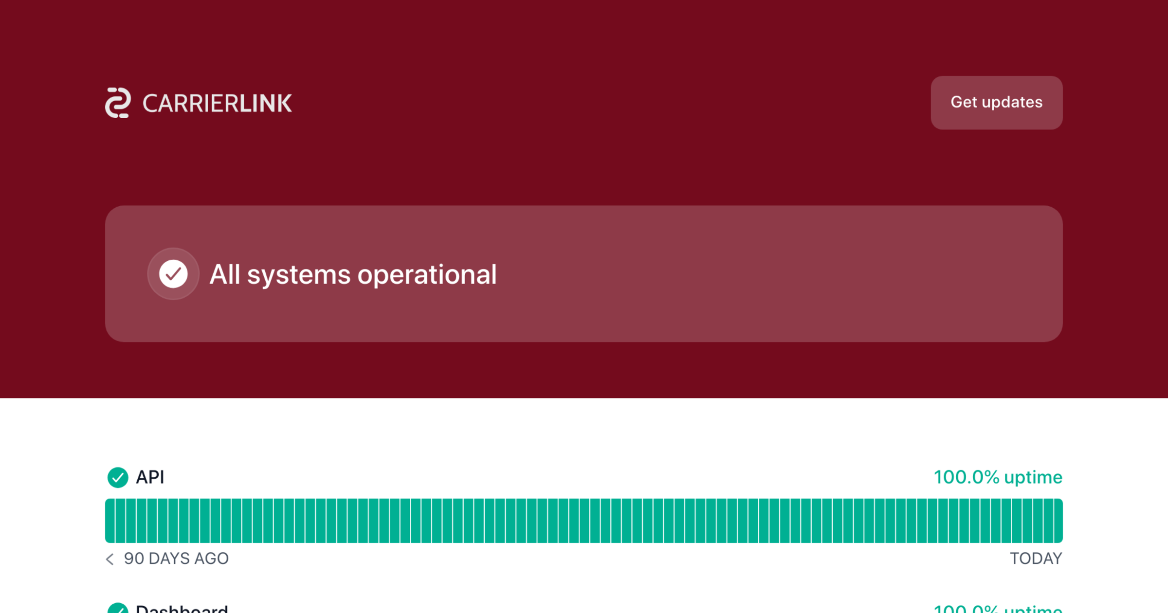 Carrier Link - Status